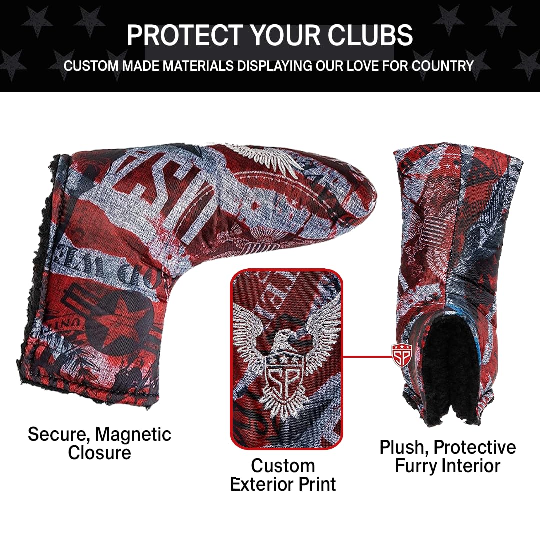 Subtle Patriot Putter Golf Club Head Cover (Patriot)