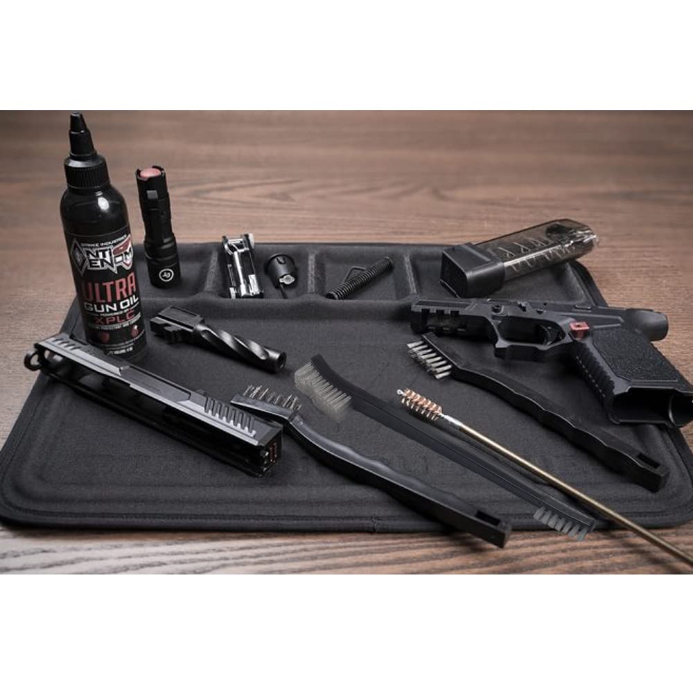 Universal Gun Cleaning Kit Pick Set for All Guns Double-Ended Nylon Brass Steel Brush, Metal Ploymer Picks Set with Case (Kit-A9)