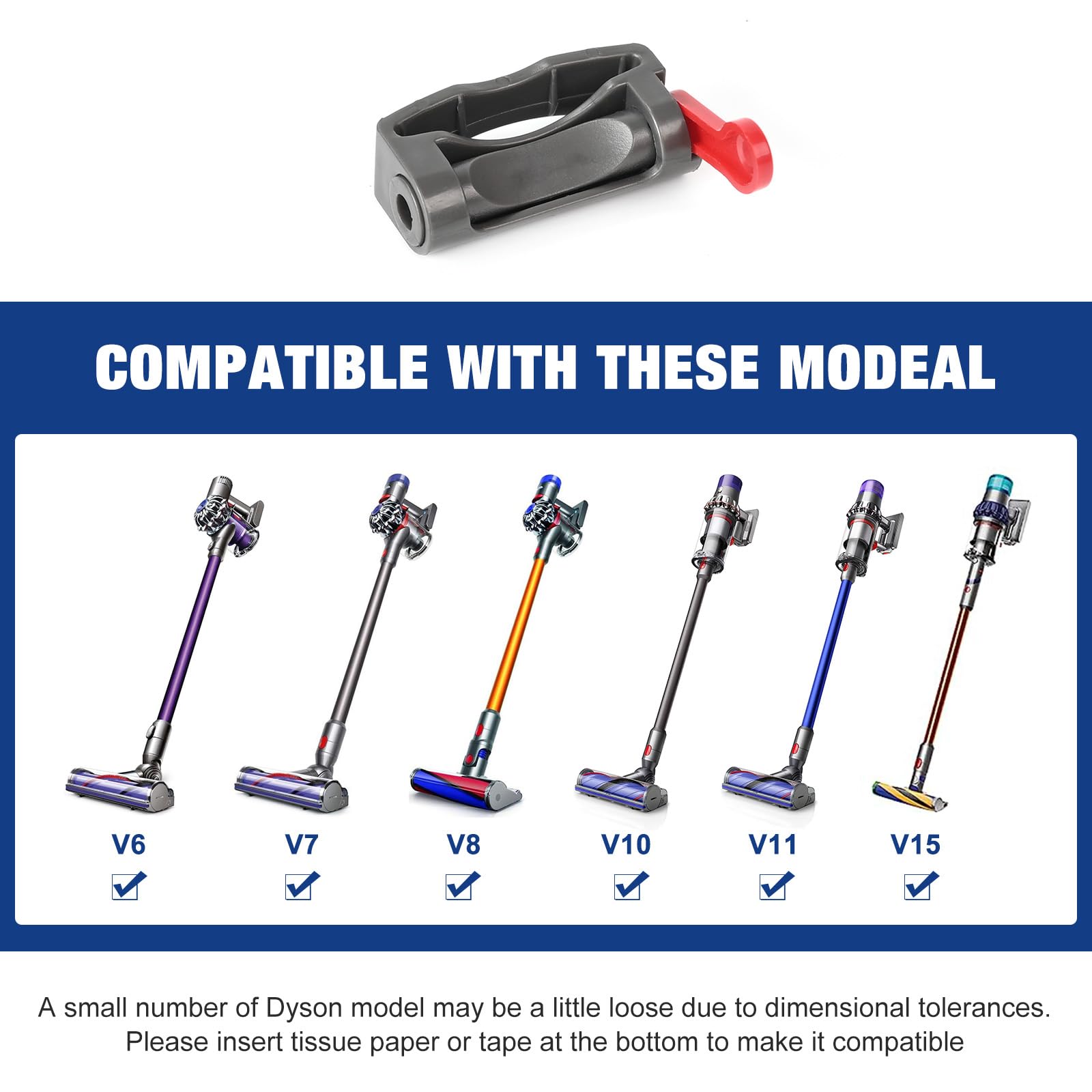 Sealegend Power Button On/Off Control Clamp Compatible with Dyson Vacumm Attachment Dyson Trigger Lock Compatible with Dyson V7 V8 V10 V12 V15 etc Cordless Vacuum Dyson Accessories Smart Home Gadgets