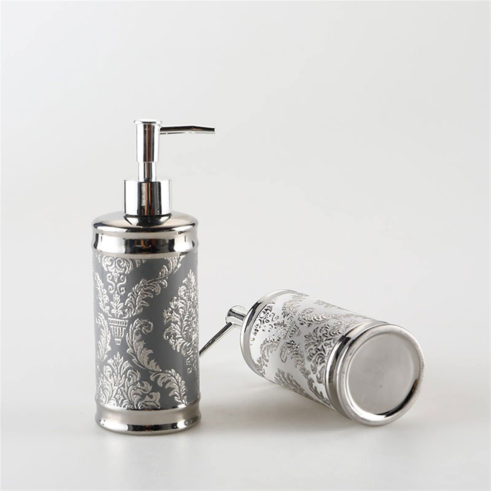 Soap Dispenser 410ML Large Capacity Ceramic Soap Dispenser Multifunctional Split Bottle Luxury Lotion Pump Bottle Soap Bottle (Color : Gold)