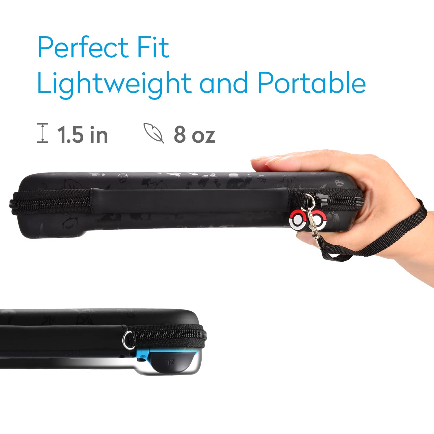 tombert Carry Case For Nintendo Switch OLED Model Design - Hard Shell Protective Portable Travel Case.