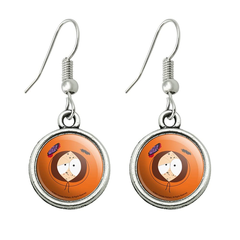 South Park Kenny Roughed Up Novelty Dangling Drop Charm Earrings