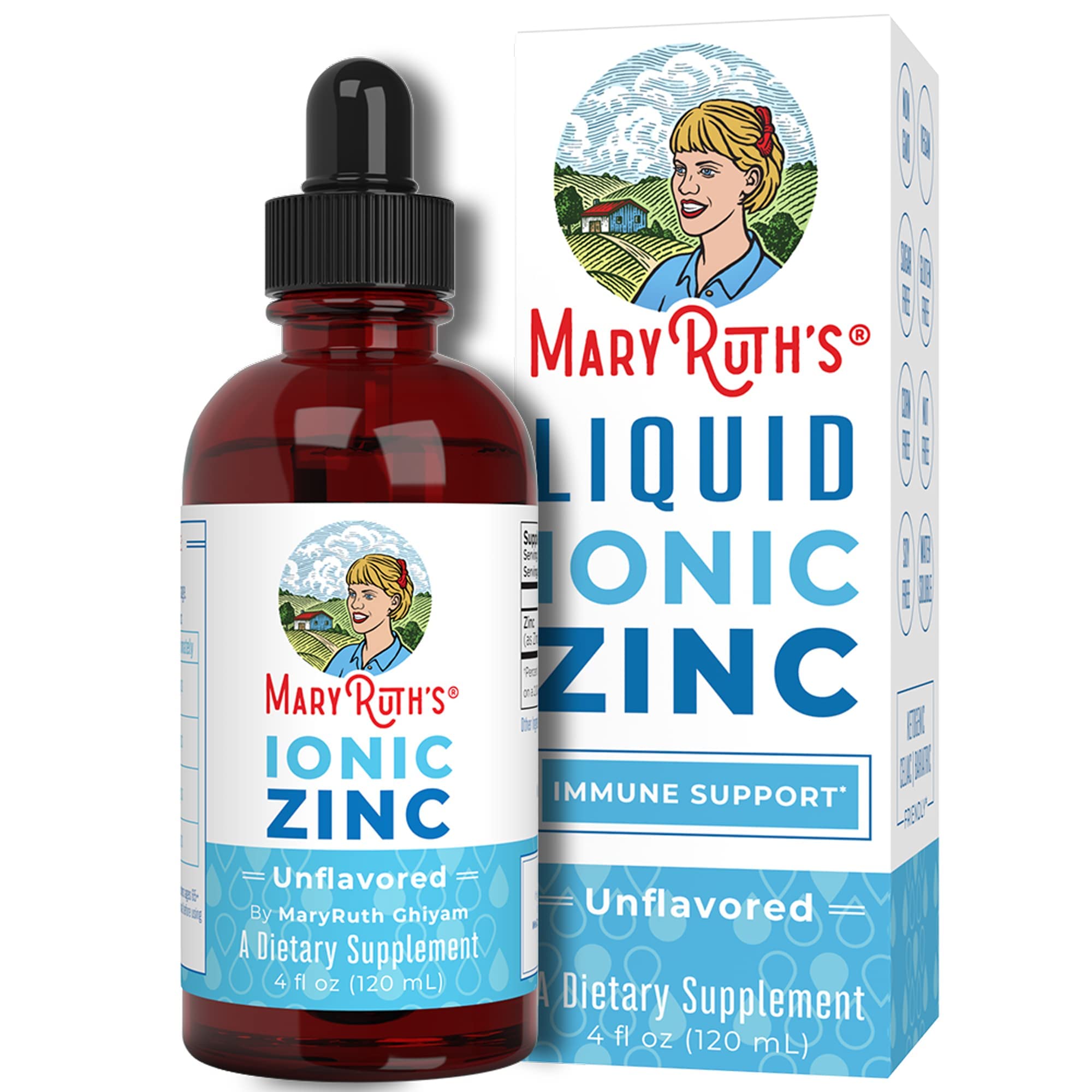 Vitamin B 12 Spray & Ionic Liquid Zinc Drops Bundle by MaryRuth’s | Energy Support | Neurofunctions Support | Immune Support | Skin Health Supplement for Men and Women.
