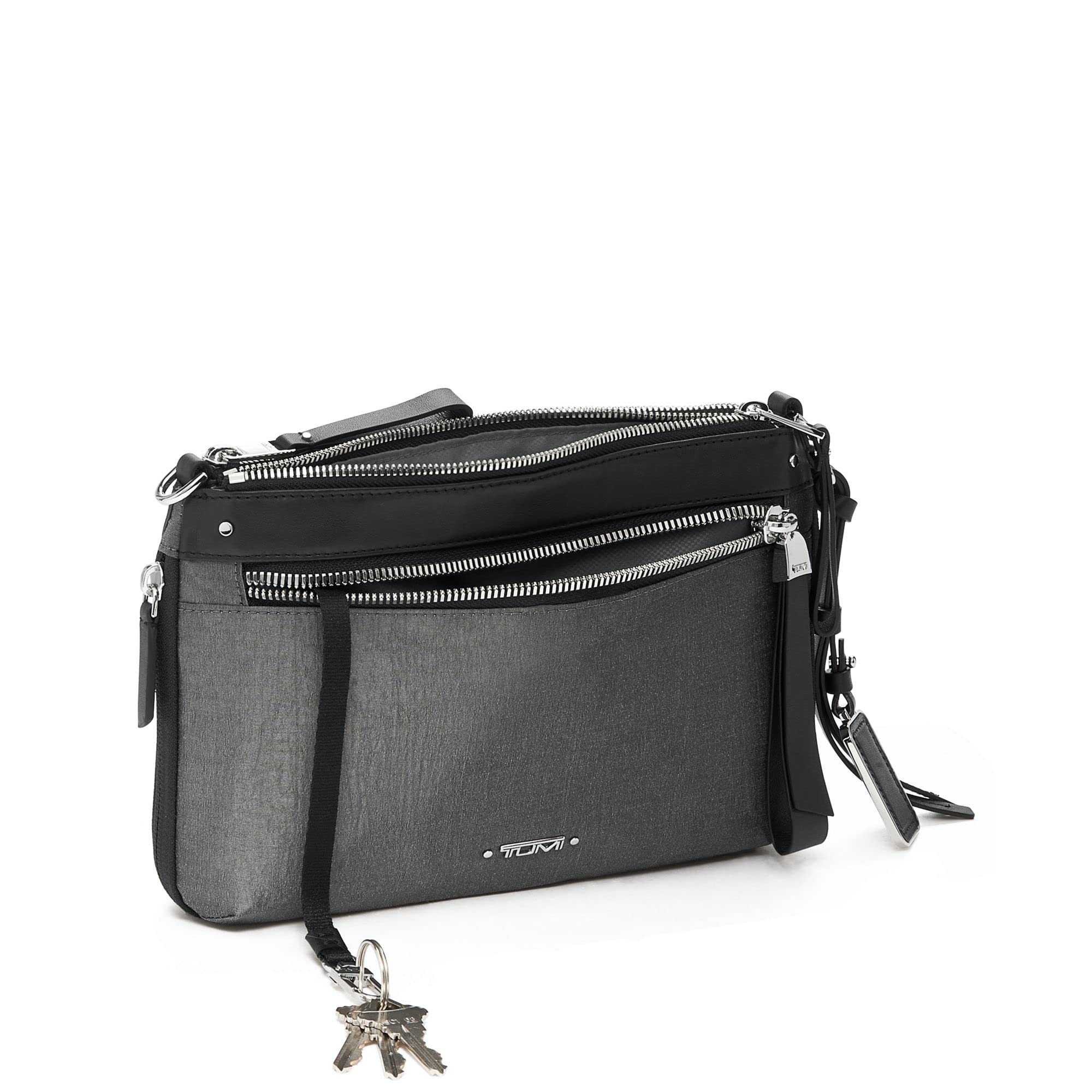 TUMI Sarina Crossbody Pewter Metallic One Size