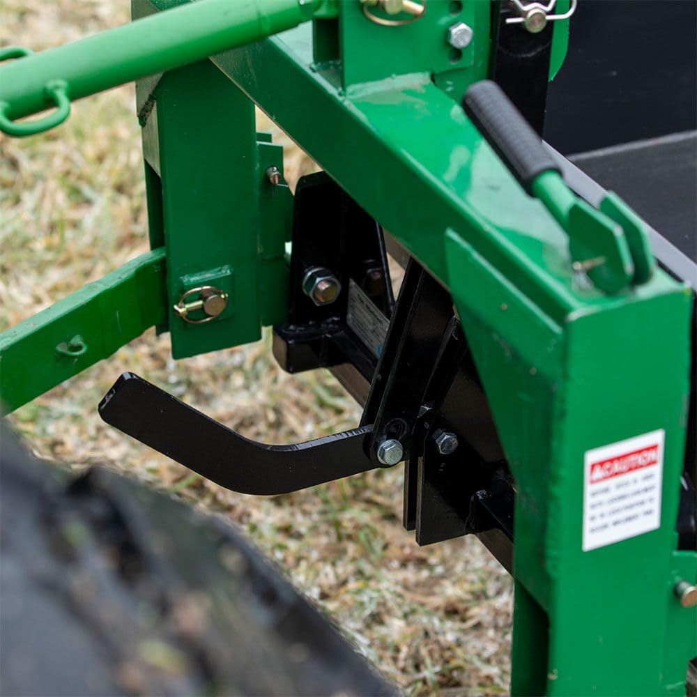 Titan Attachments 3 Point 10 Cu. FT Dump Box Fits Category 1 Tractors, Quick Hitch Compatible, Rear Transport Self-Dumping Hopper, Utility Carry-All Box for Material Handling
