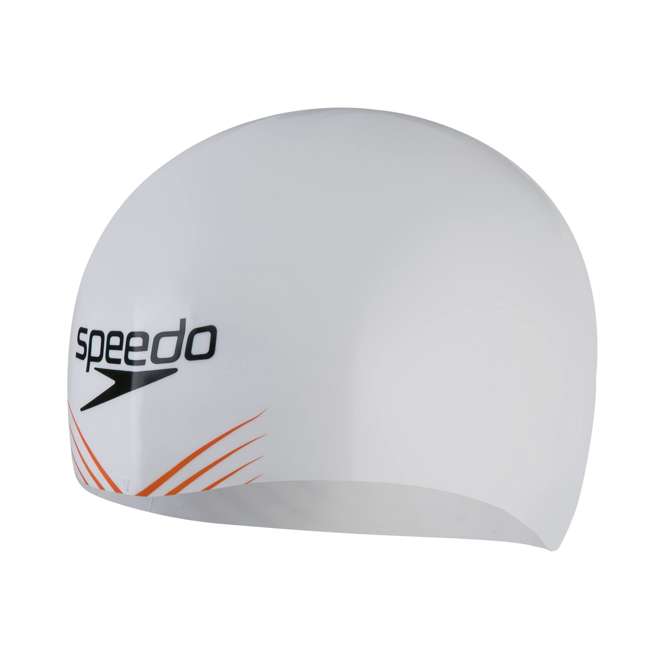 Speedo Unisex's Fastskin Cap Swim, White/Dragonfire/Black, M