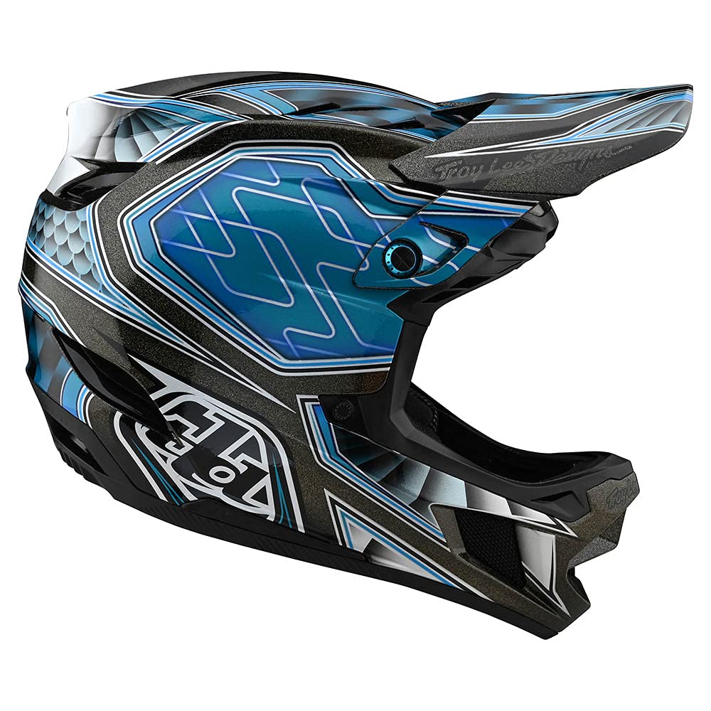 Troy Lee Designs Adult|Downhill|Bicycle|BMX|Full Face D4 Composite Helmet Low Rider W/MIPS (Teal, XL)