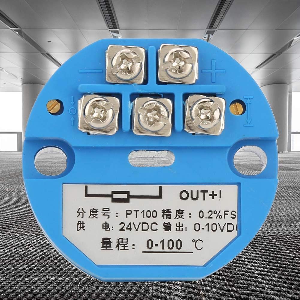 Temperature Sensor PT100 Temperature Transmitter Output 0-10V Good Sensitive PT100 Temperature Transmitter Module for Conversion of Resistance and Current