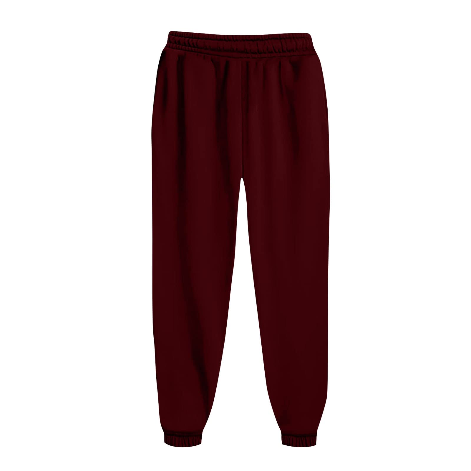 Womens Sweatpants High Waisted Sporty Gym Active Jogger Pants Plus Size Y2k Jogger Sweats with Pocket