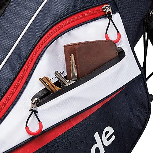 TaylorMade Select ST Stand Bag, Navy/White/Red
