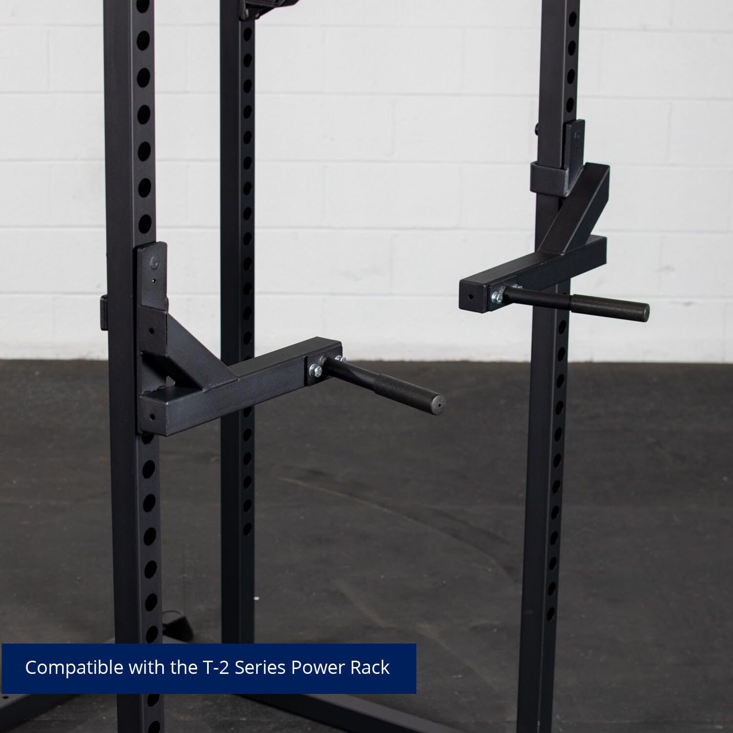 Titan Fitness T-2 Series Dip Bars, J-Hook Style Rack Mounted Dip Attachment, 880 LB Capacity, Fits 2†X 2†Tubular Steel