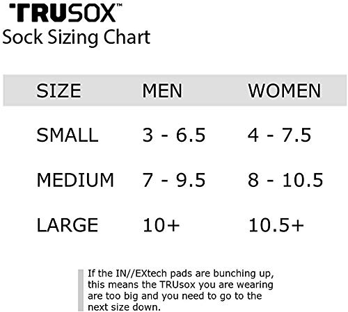 Trusox Standard 3.0 Cushion Crew Socks, White, Large