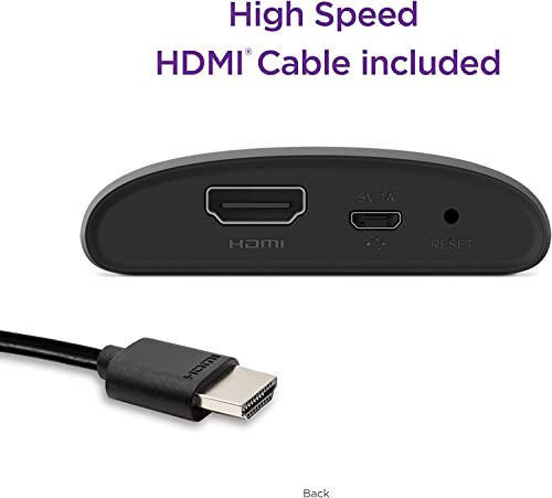 Roku Express (New) | HD Roku Streaming Device with Simple Remote (no TV Controls), Free & Live TV, Includes Cleaning Cloth and Carrying Pouch