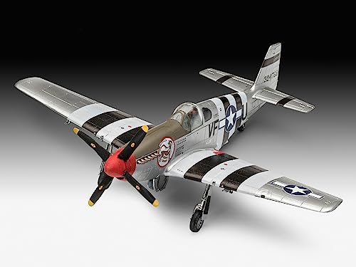Revell RV03711 03711 Combat Set Me262 & P-51B Mustang Plastic Model kit 1:72 Scale, Unpainted