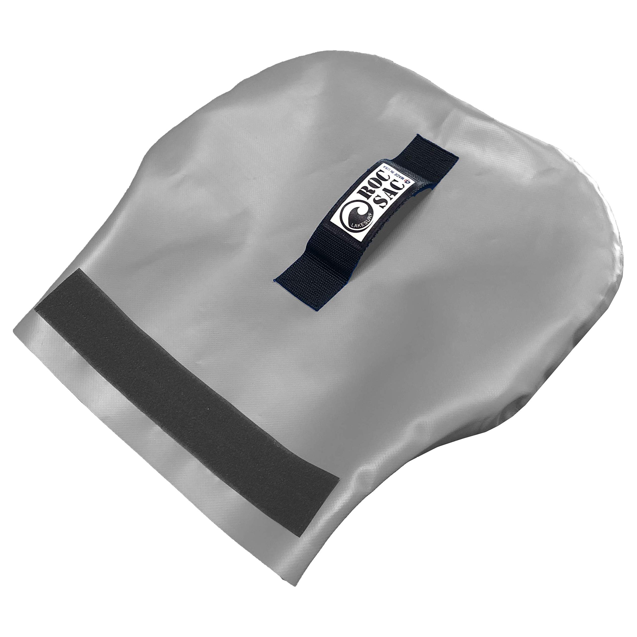 ROC SAC Ballast Bag, 40 to 60+ Pound Capacity, for Wakesurfing and Wakeboarding (Gray, Empty)