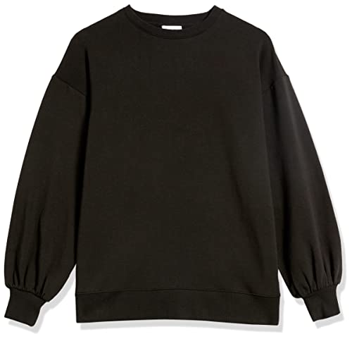 The Drop Women's Kiko Oversized Crew Neck Sweatshirt, Black, M