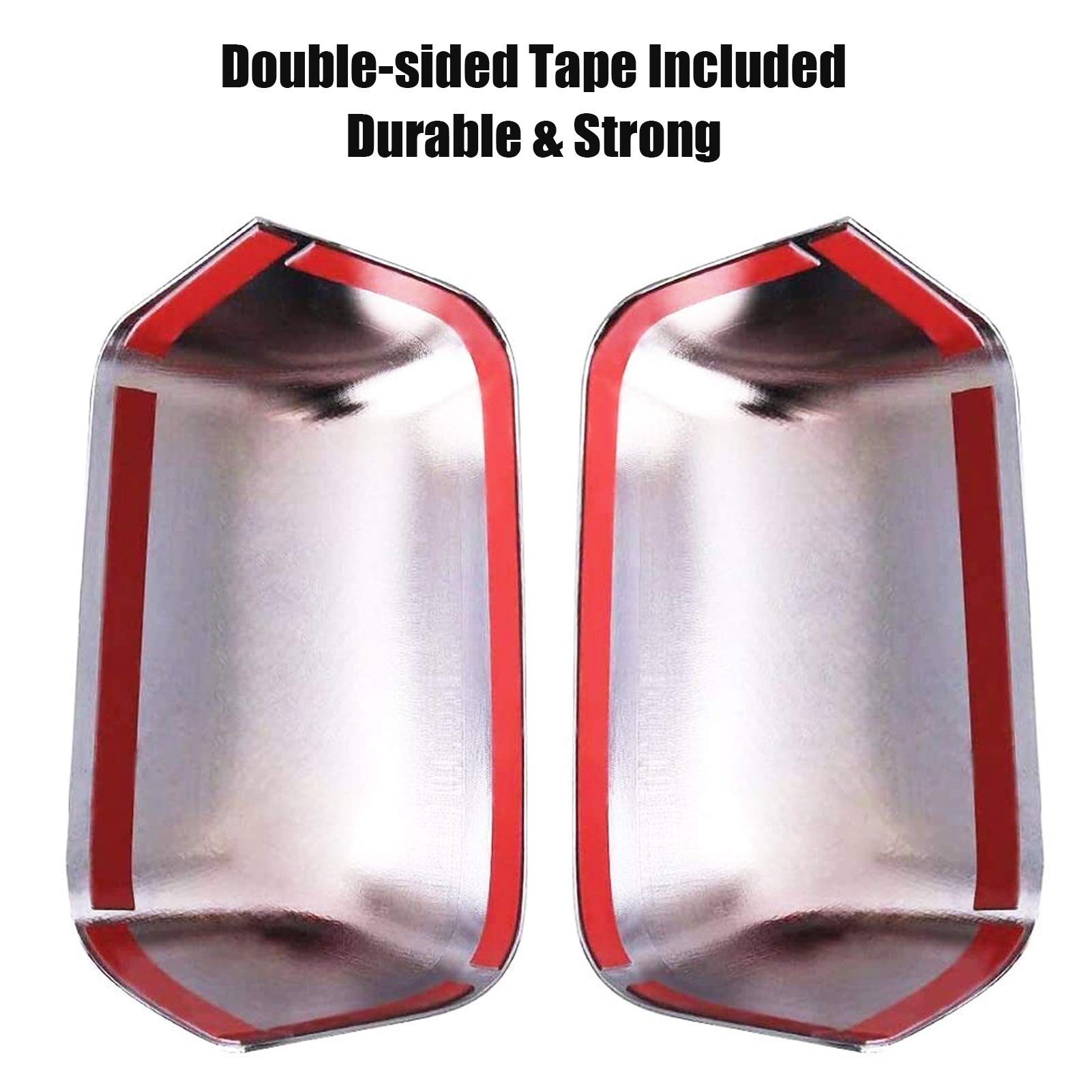 PerfecTech Super Duty Chrome Plated Mirror Covers Ultra Durable Top Half for 2008-2016 Ford F250 F350 F450(2 Pcs)