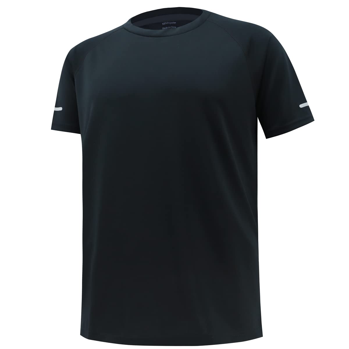 Workout Shirts for Men | Dry Fit Shirts Moisture Wicking - Gym Shirts Men Short Sleeve - Running Athletic Shirts (X-Large, 5-Pack Black, Black, Black, Grey, Navy)