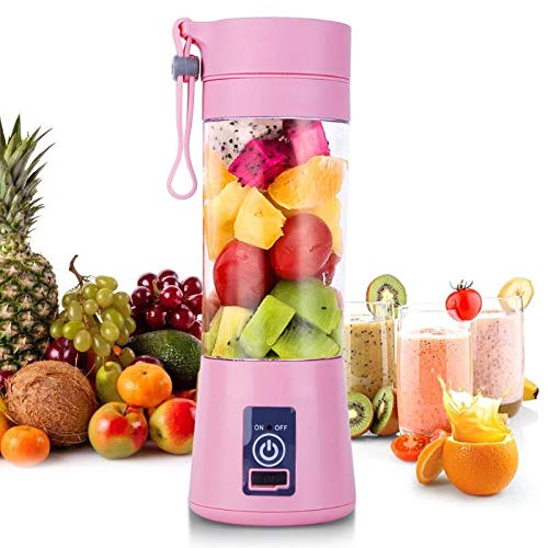 Portable Blender, Personal Mixer Fruit Rechargeable with USB, Mini Blender for Smoothie, Fruit Juice, Milk Shakes.