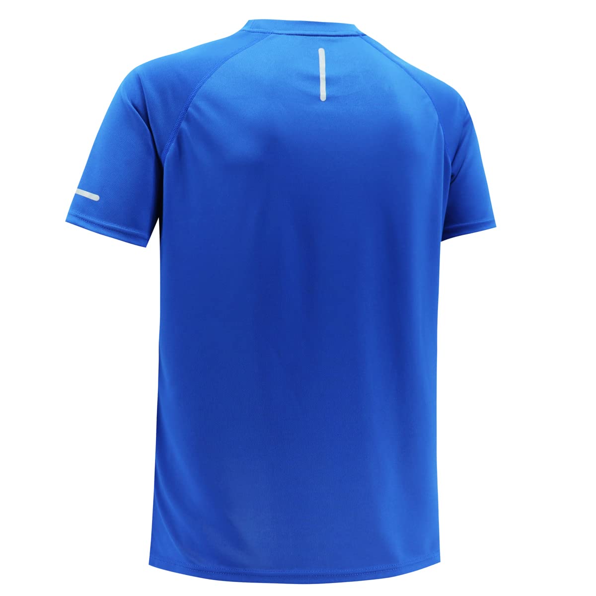 Workout Shirts for Men | Dry Fit Shirts Moisture Wicking - Gym Shirts Men Short Sleeve - Running Athletic Shirts (Large, 5-Pack Black, Black, Black, Blue, Red)