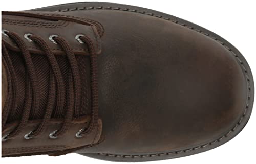 Wolverine Men's Floorhand Waterproof Insulated 8" Boot Construction, Dark Brown, 10.5 Wide