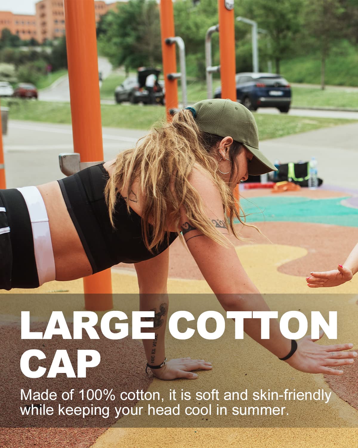 Zylioo Oversize XXL Baseball Caps,Large Dad Hats for Big Heads 23.5"-25.5",Adjustable Soft Walking Cap
