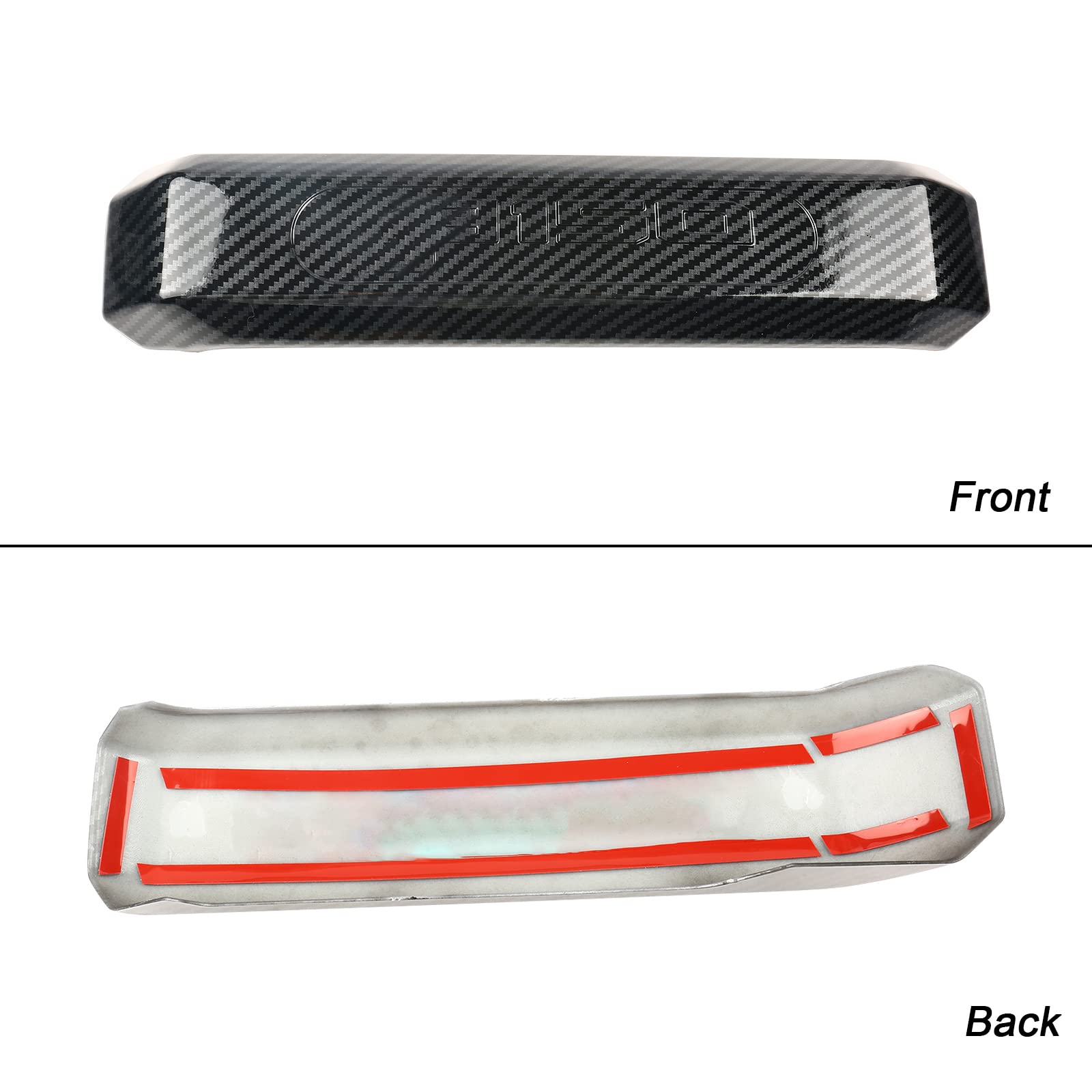 sportuli Carbon Fiber Inner Door Handle Cover Trim Kit Interior Decoration Replace for Ford F150 2015-2020