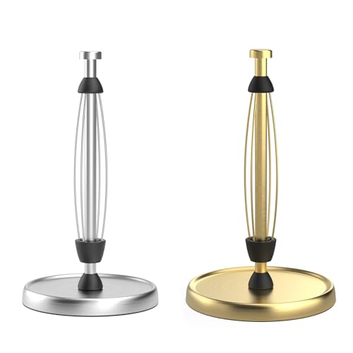 Swaitee Paper Towel Holder Countertop, Stainless Steel Gold Paper Towel Holder