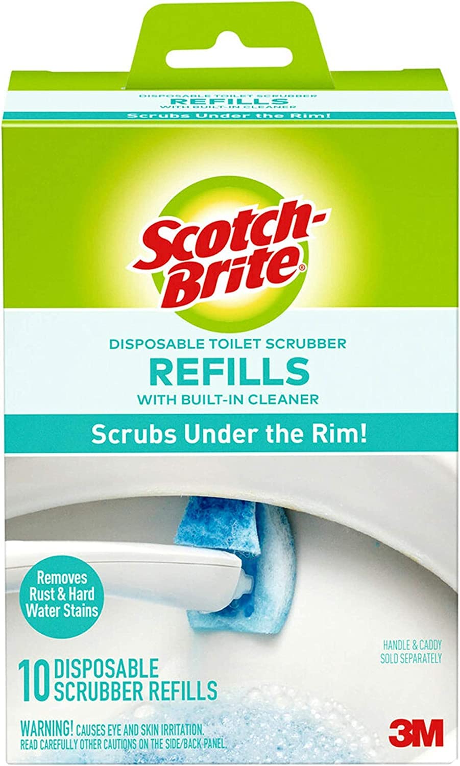 Scotch Brite Toilet Scrubber Refills 3 Boxes of 10 Each Value Bundle Pack Click N Flip