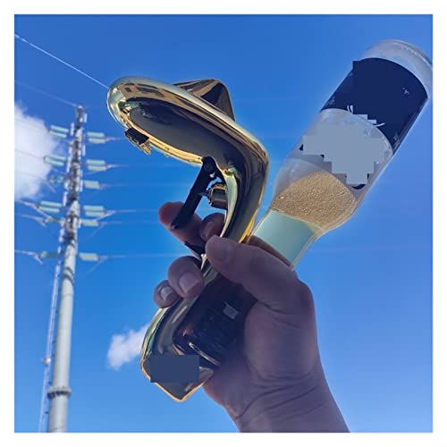 Wine Sprayer - Shark/Dolphin Shape Champagne Sprayer Beer Bottle Sprayer Alloy Wine Sprayer Kitchen Party Club Bar (Color : Pink)