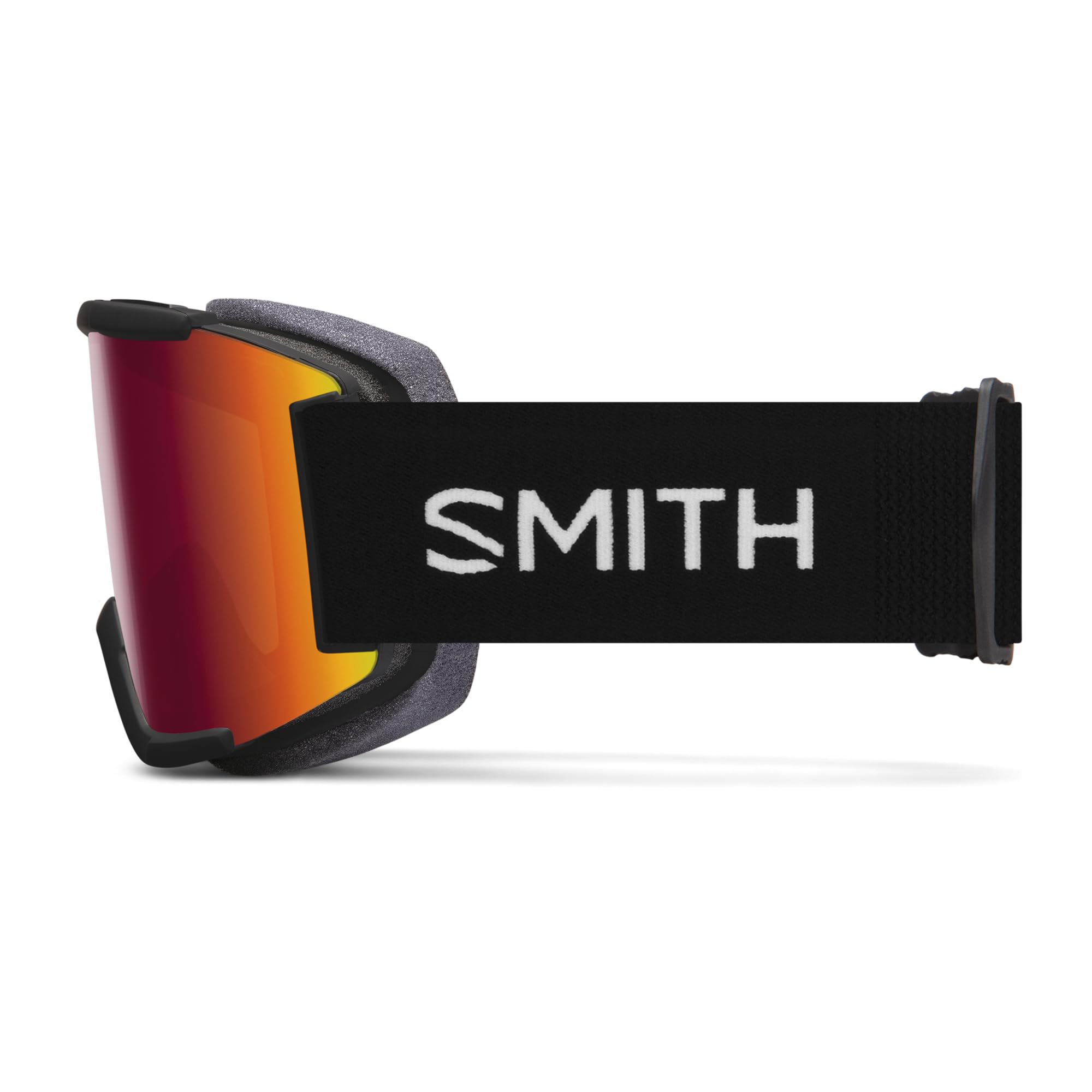 SMITH Squad Goggles with ChromaPop Lens β Performance Snowsports Goggles with Replaceable Lens for Skiing & Snowboarding β for Men & Women β Black + ChromaPop Sun Red Mirror Lens