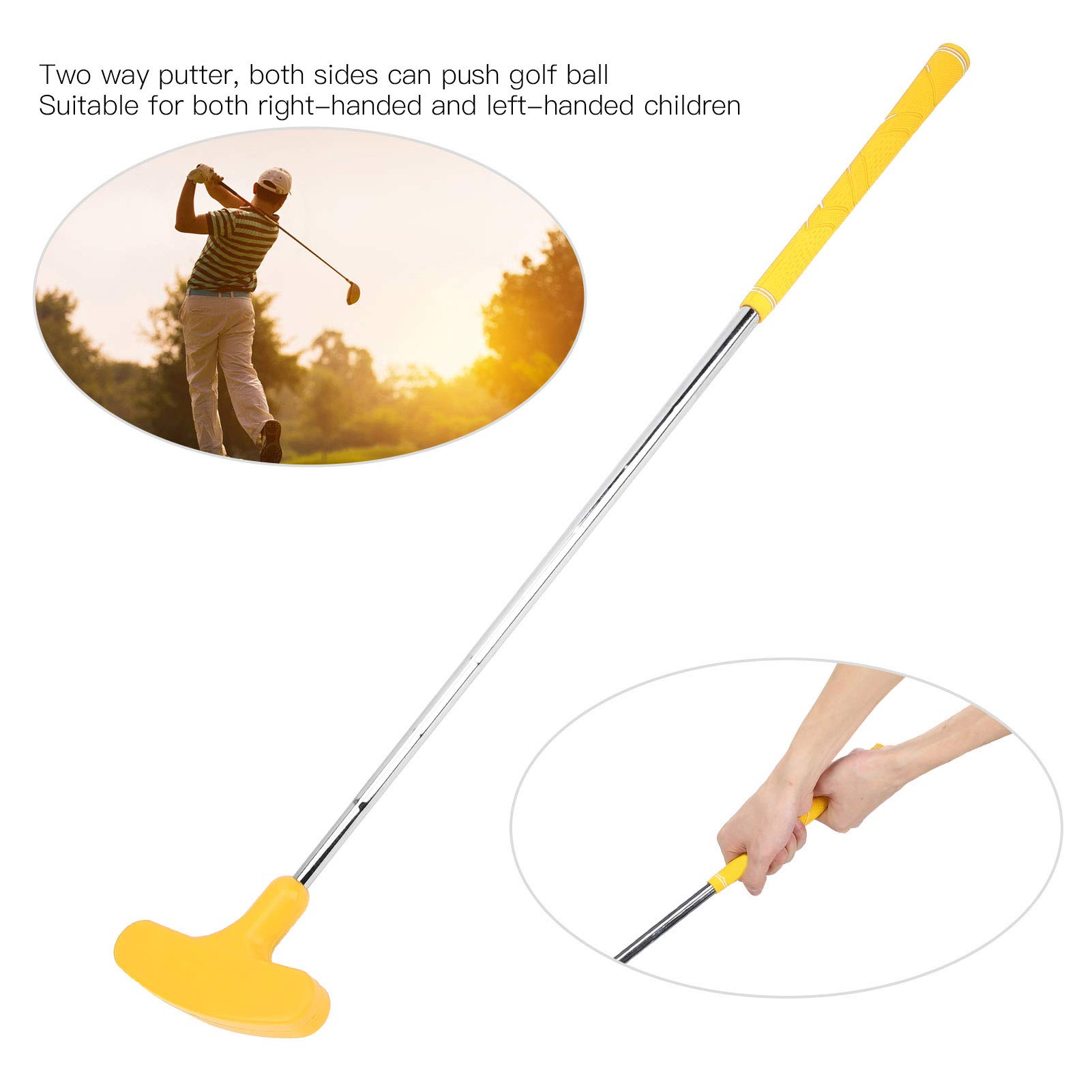 Tool Golf Putter Anti‑Slip for Children(Yellow)