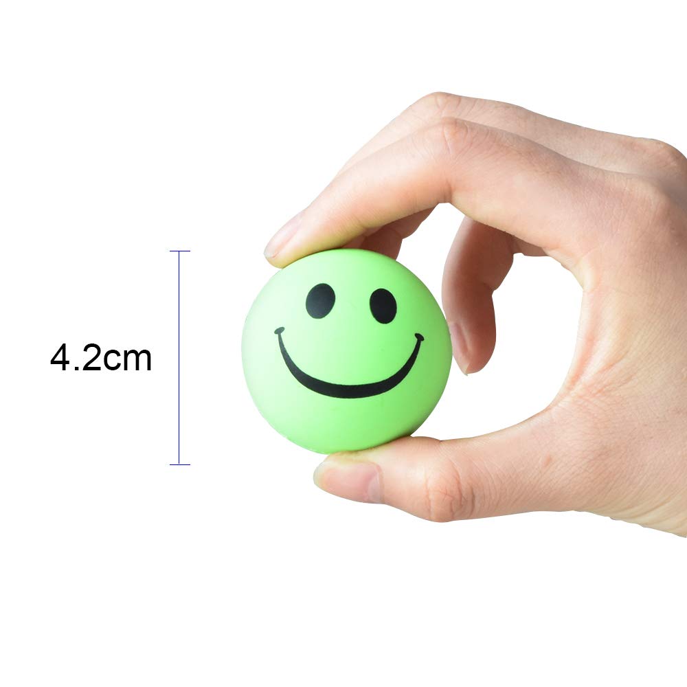 Onepine 12 Pieces Large Bouncy Balls for Kids 5 Styles Superball in Bulk Includes 4 Bright Luminous Bouncy Balls,1.65inch/42mm