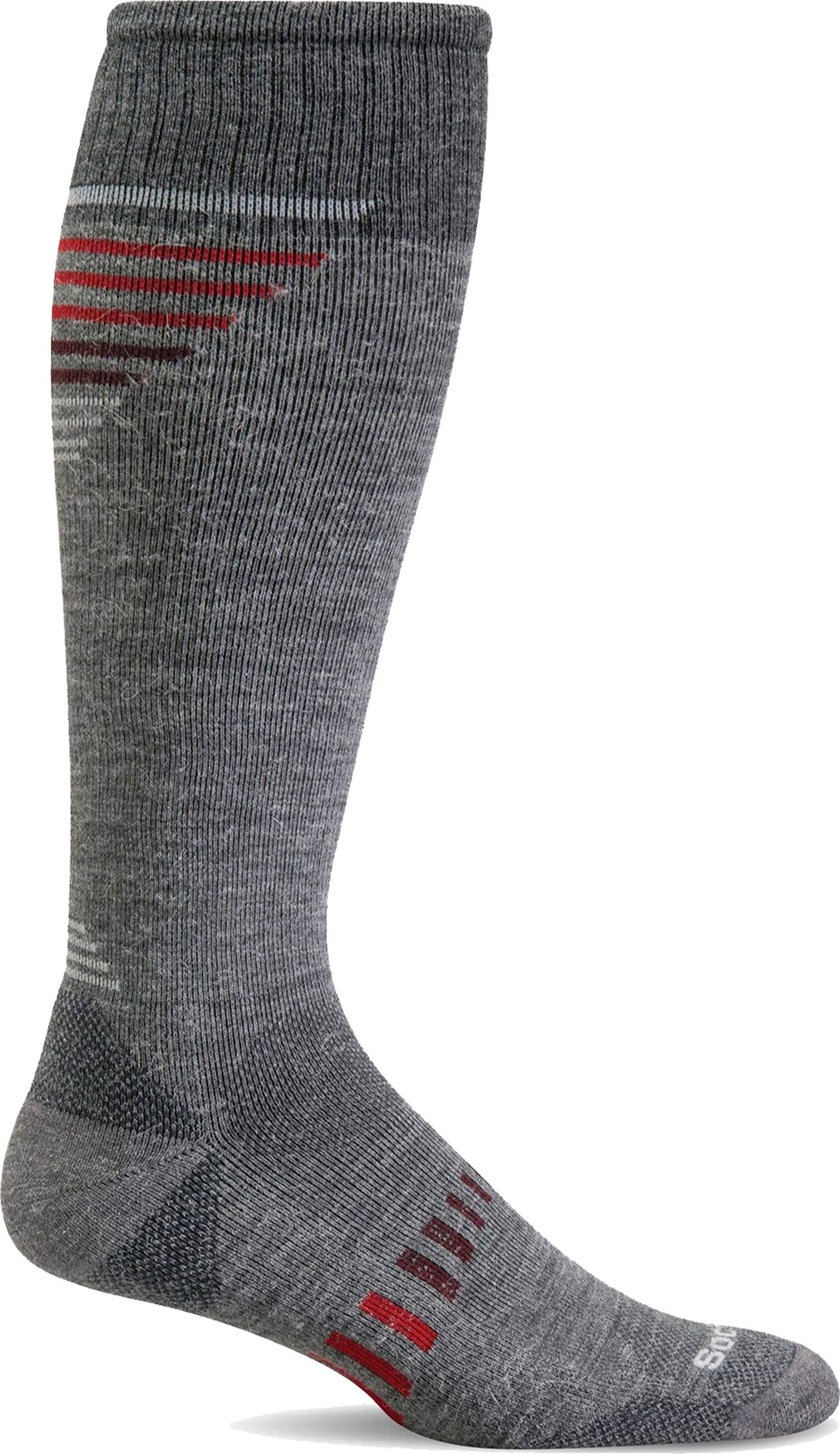 Sockwell Men's Ascend II OTC Moderate Graduated Compression Sock, Grey - L/XL
