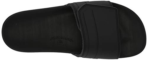 Quiksilver Men's Sandal, Black/Grey/Black Rivi Slide Adjust, 12