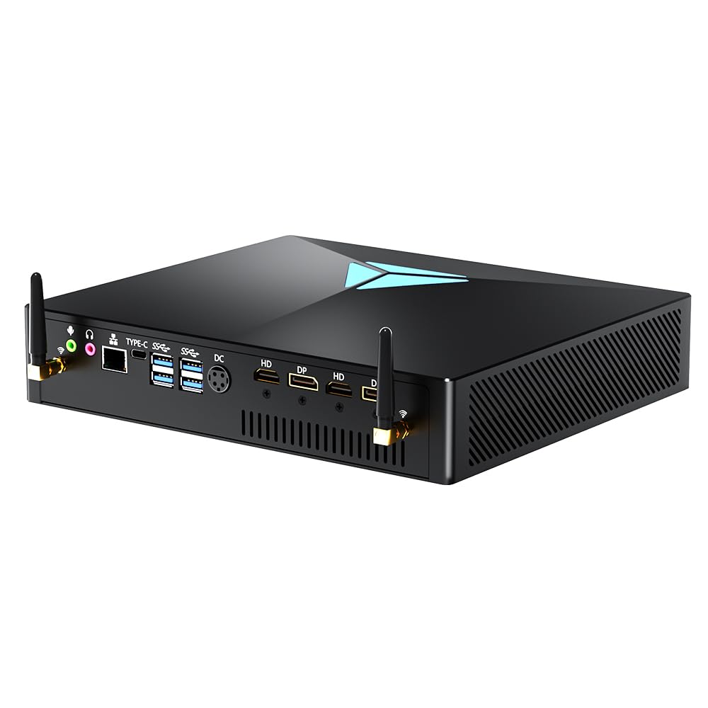 Thdeukoty Mini Desktop PC i9-9900KF Windows 11 Pro, Gaming Computer GeForce RTX3050 8G, 32G DDR4 RAM 128G NVME SSD 1T HDD, 8K, HDMI*2, DP*2 Four Display, WiFi6 Bluetooth 5.1 for Gaming/Design