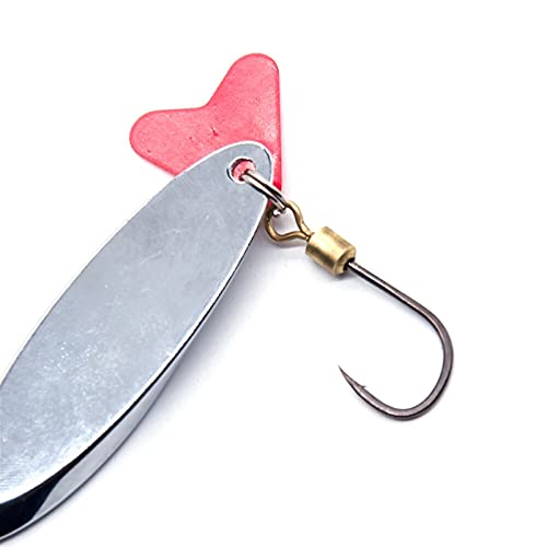 WRLRUILIAN Fishing Accessories 10 Pieces/High Carbon Steel Rotary Cycloaffin Hook Durable Fish Hook Squid Hook Bait Worm Hook Fishing Tools (Size : 5#)