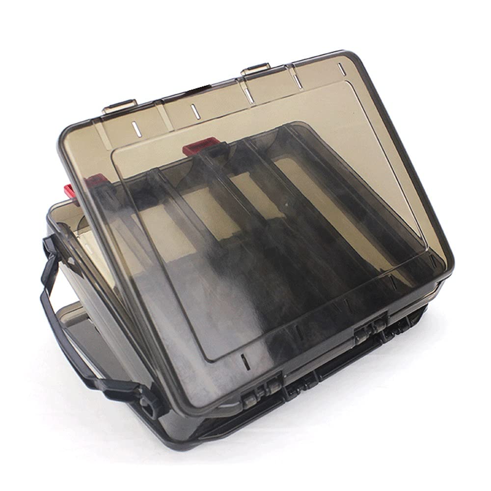 UXZDX CUJUX Double-Sided Plastic Bait Box Bait Box Fishing Tackle Storage Box Fishing Tackle Tool Box