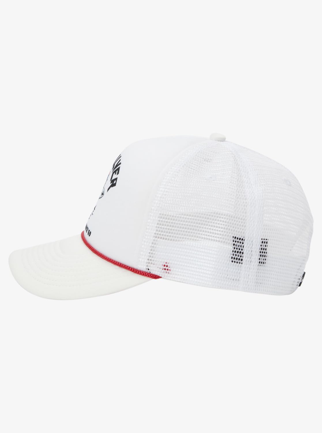 Quiksilver Men's Beaches N Beer Snapback Trucker Hat, White, One Size