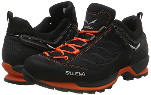Salewa mens MS Mountain Trainer High Rise Hiking Shoes, Grey (Asphalt/Fluo Orange), 8 US