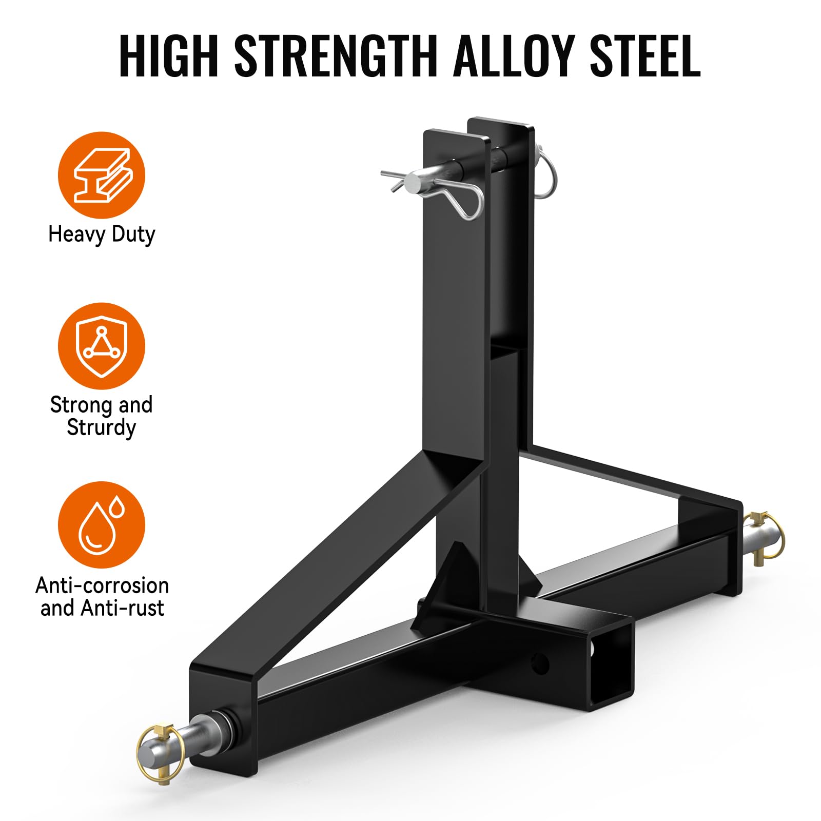 Sulythw 3 Point Hitch 2β Receiver Quick Hitch Compatible, Tractor Mover Drawbar Hitch, 3 Pt Quick Hitch Farm Equipment and Subcompact Trailer Hitch for Tractor Standard Category 1