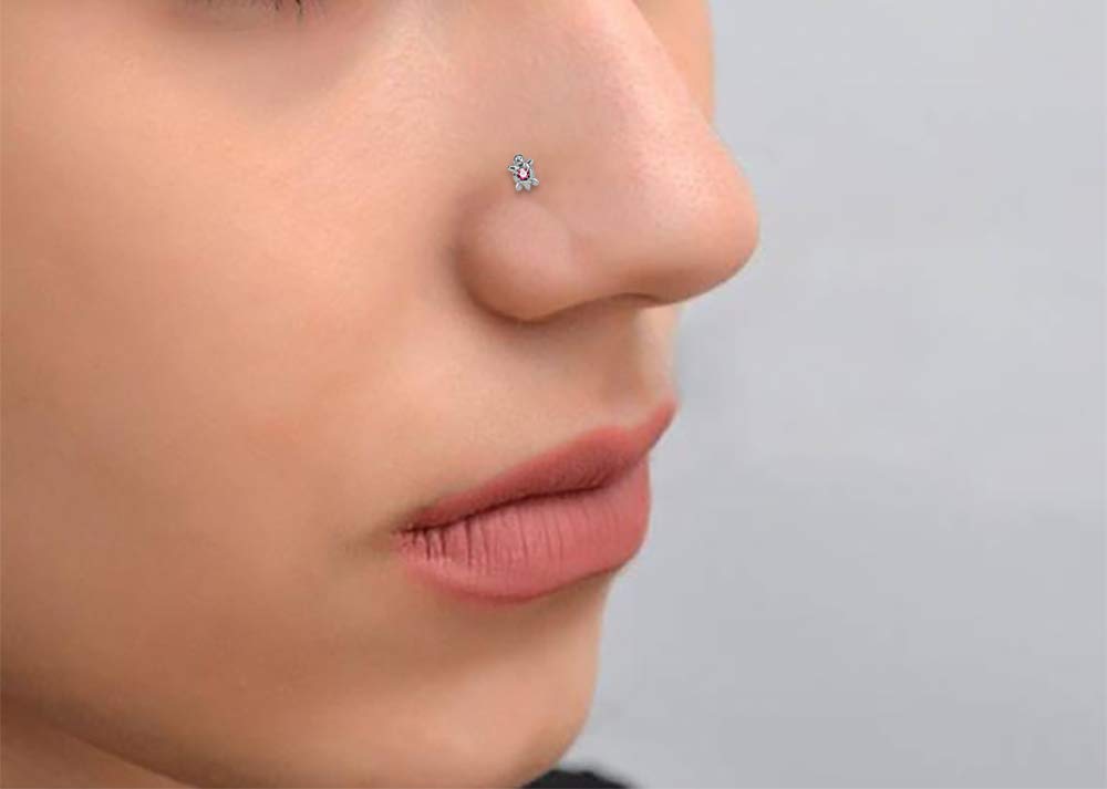 Pack of 20 Pieces Mix Color 22G Sterling Silver Turtle Ball End Nose Pin Stud