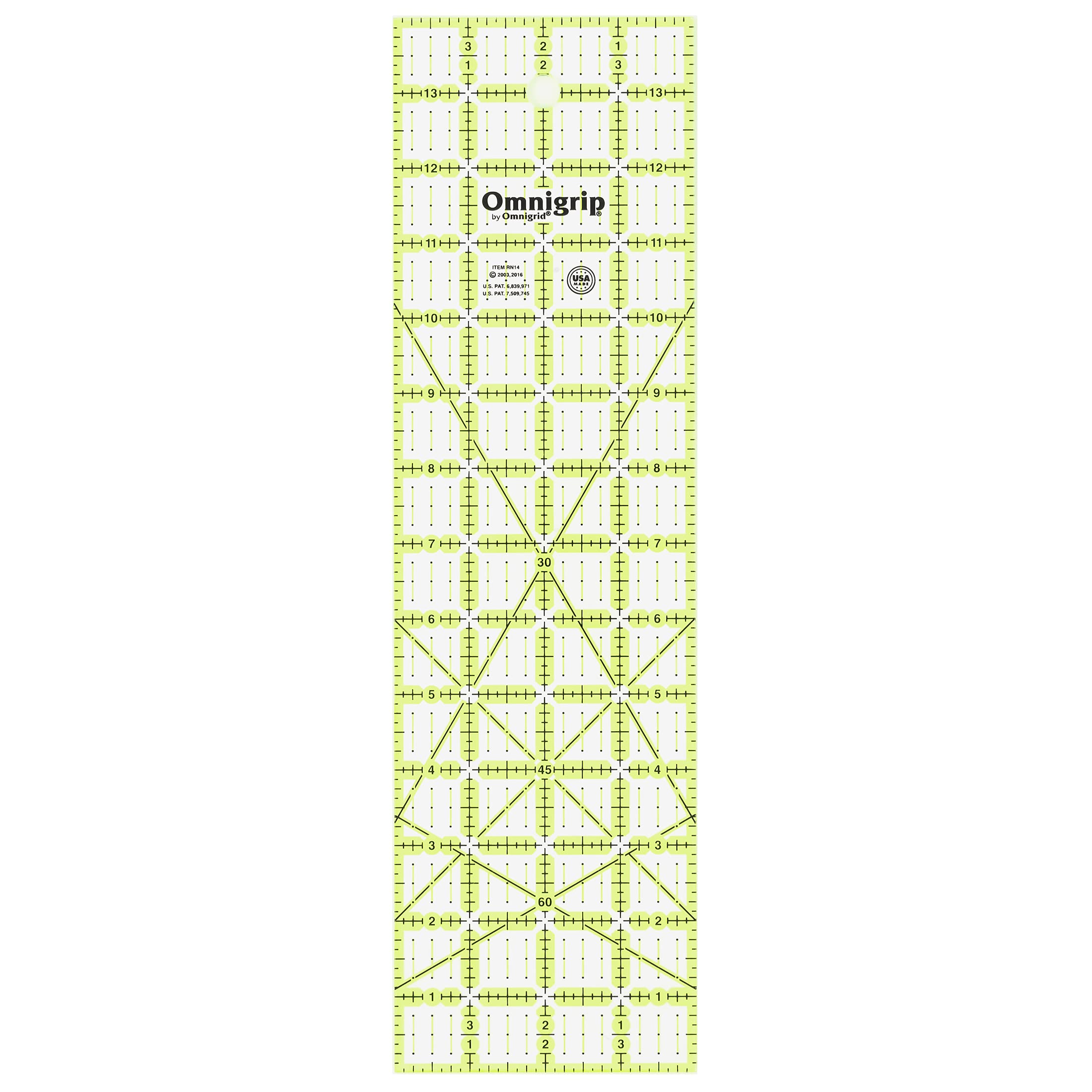 Omnigrip by Omnigrid Non-Slip Ruler, 4" x 14"