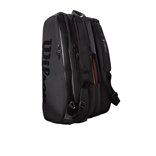 WILSON Sporting Goods Tennis Bag, RED/GRAY, No Size (WR8011502001)