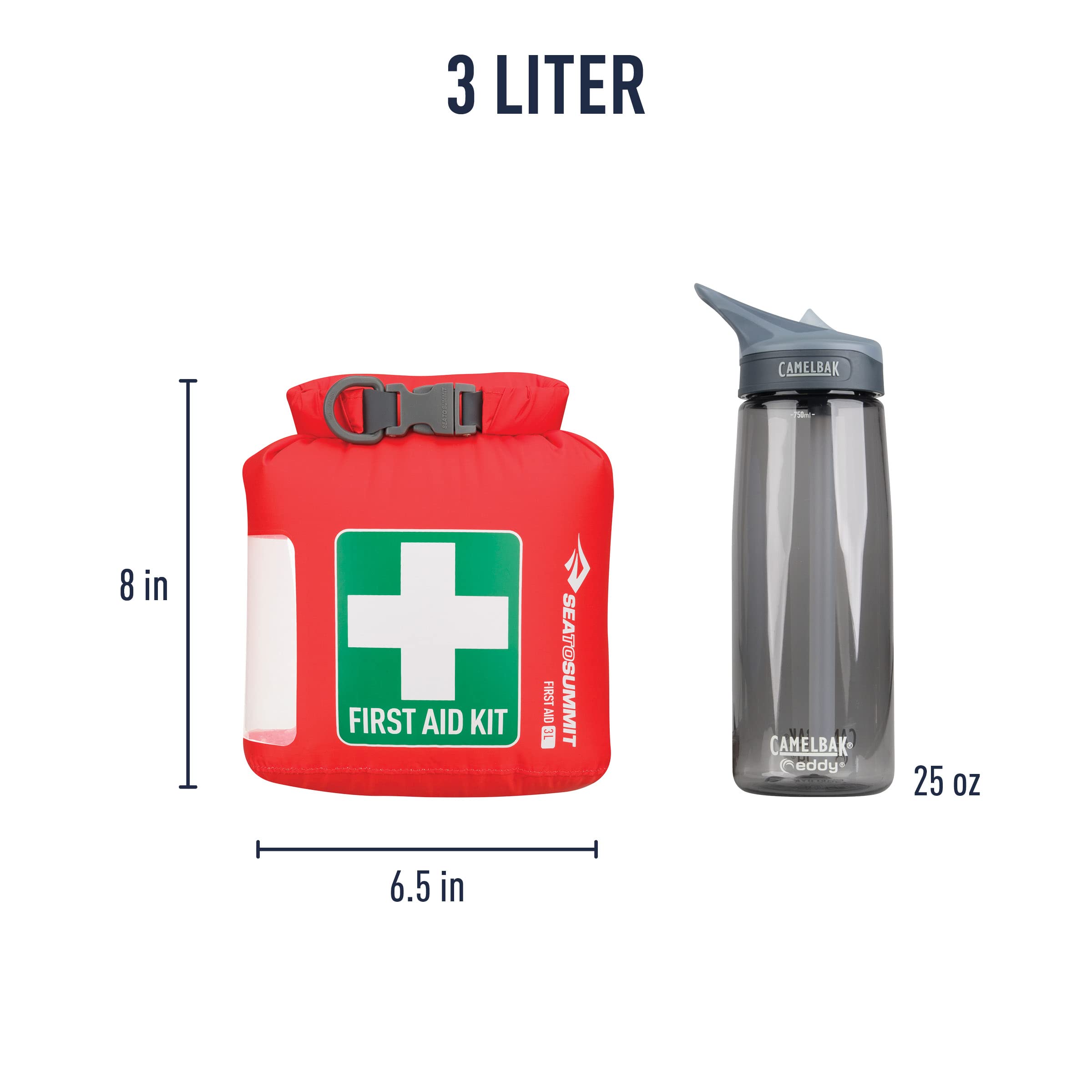 Sea to Summit View Dry Sack with First Aid Markings for Medical Supplies, Overnight Use / 3 Liter
