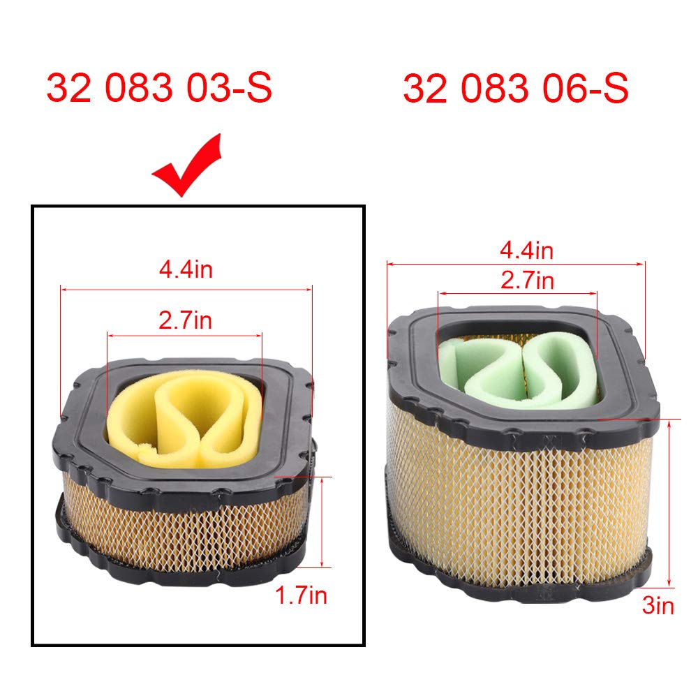 Savior 32 083 03-S KH-32-083-03-S Air Filter for Kohler SV710 SV715 SV720 SV730 SV735 SV740 Engine Mower Replace 3288303