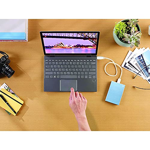 Seagate Backup Plus 5TB External Hard Drive Portable HDD – Light Blue USB 3.0 for PC Laptop and Mac, 1 year MylioCreate, 2 Months Adobe CC Photography, 2-Year Rescue Service (STHP5000402)