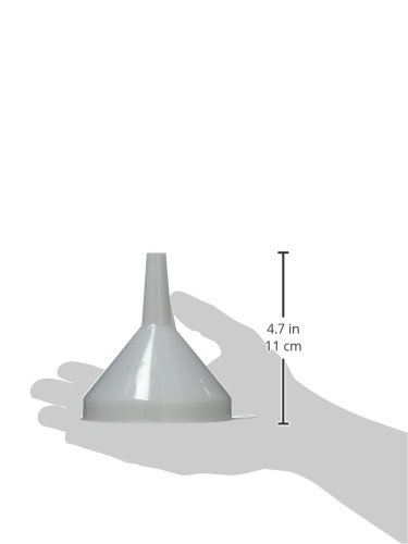 Winco Plastic Funnel, 4 1/4-Inch Diameter, White, Medium