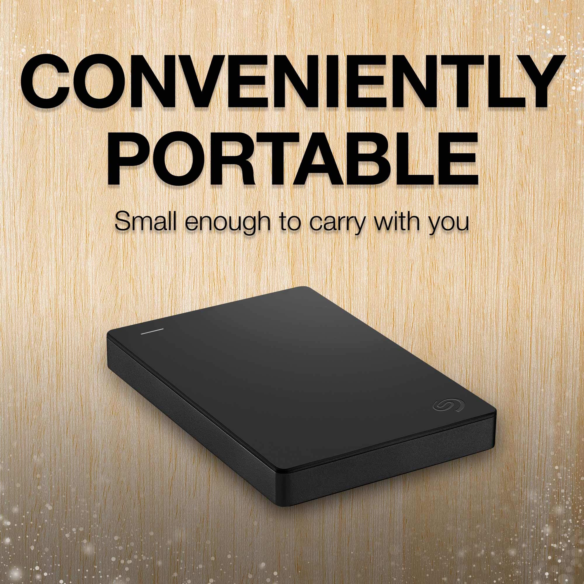 Seagate Portable 1TB External Hard Drive HDD USB 3.0 for PC Laptop and Mac (STGX1000400) & Amazon Basics External Hard Drive Portable Carrying Case