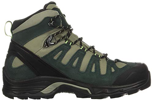 Salomon Quest Prime Gore-TEX Hiking Boots for Women, Shadow/Green Gables/Patina Green, 10